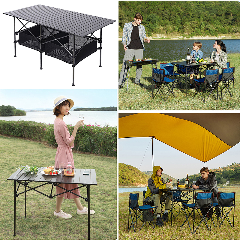 WTHB โต๊ะพับได้ โต๊ะพับ โต๊ะพับอเนกประสงค์ โต๊ะแคมป์ปิ้ง โต๊ะปิคนิค ...