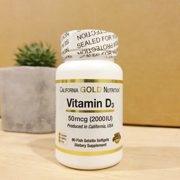 California Gold Nutrition, Vitamin D3, 50 mcg (2000 IU), 90 Fish ...