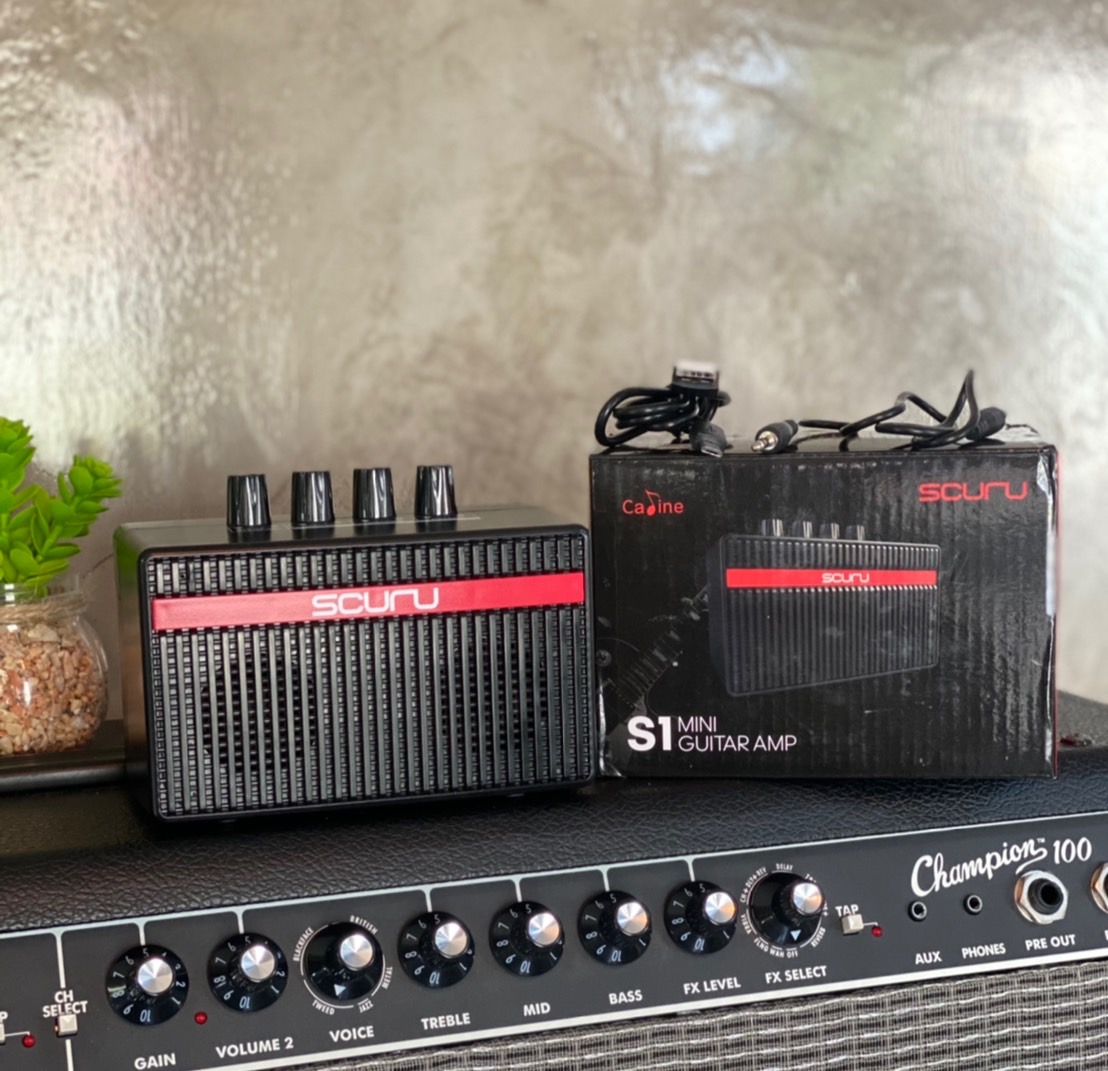Caline แอมป์กีต้าร์ Scuru S1 Mini Guitar Amp / ใส่ถ่านได้ ใช้งานถึง5-6 ...