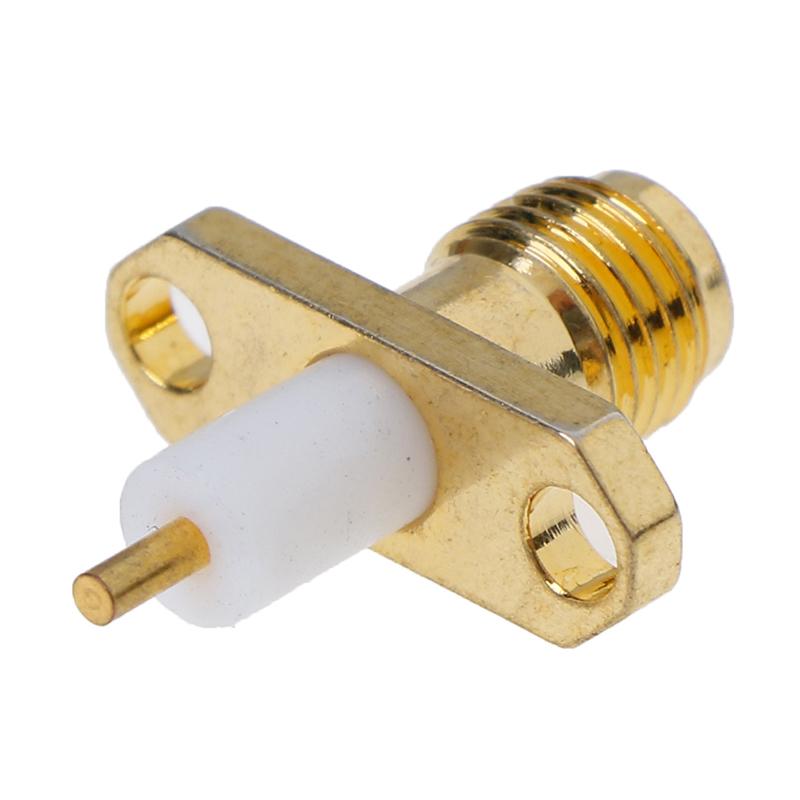 Refreshing SMA Female Jack Socket Chassis PTFE w/2 holes Flange Panel ...