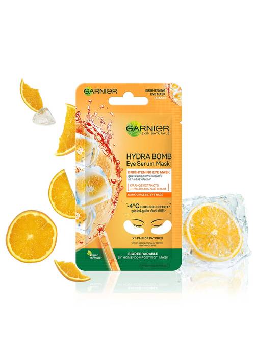 GARNIER Hydra Bomb Eye Serum Mask (6 g.) การ์นิเย่ สกิน แนทเชอรัลส์ ไฮด ...