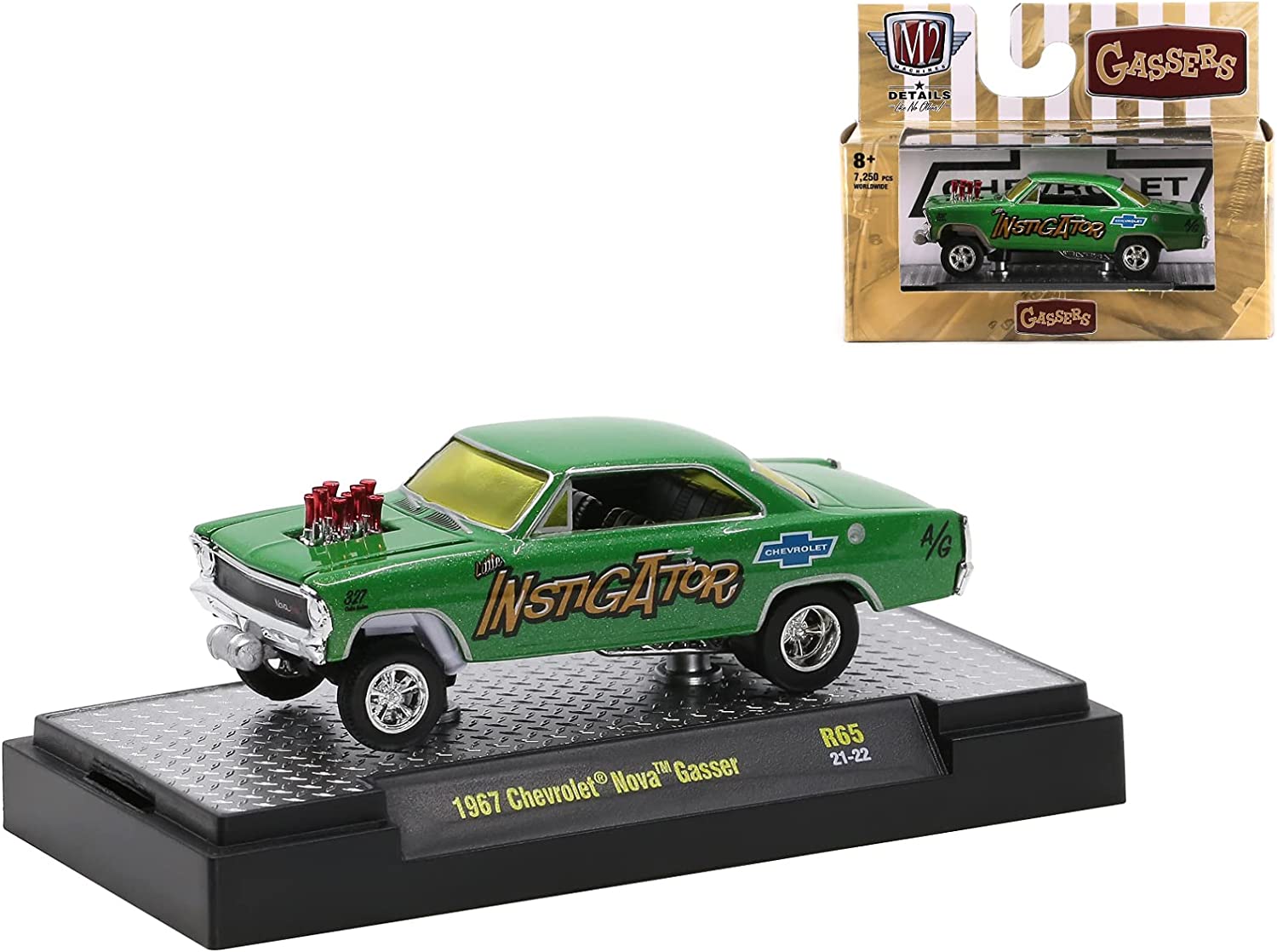 M2 Machines 1/64 Auto-Shows Gassers 1967 Chevrolet Nova Gasser R65 21 ...