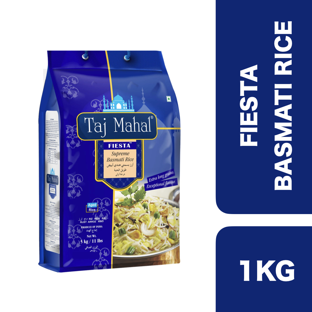 Taj Mahal Fiesta Basmati Rice 1kg ++ ทัชมาฮาล เฟียสต้าข้าวบาสมาติ 1กก ...