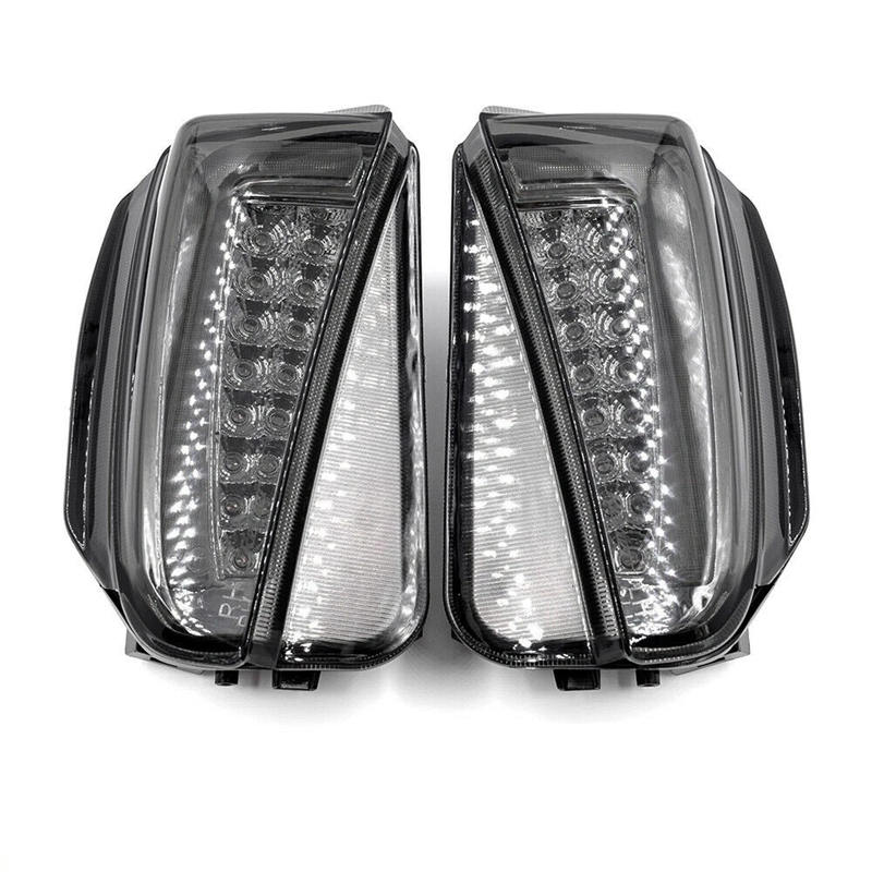 Car Smoked Switchback Amber LED Front Turn Signal Lamp White DRL ...