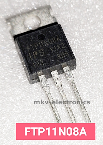 (1ตัว) FTP11N08A , 11N08 , MOSFET N-Channel 100A 75V TO-220AB - mkve ...