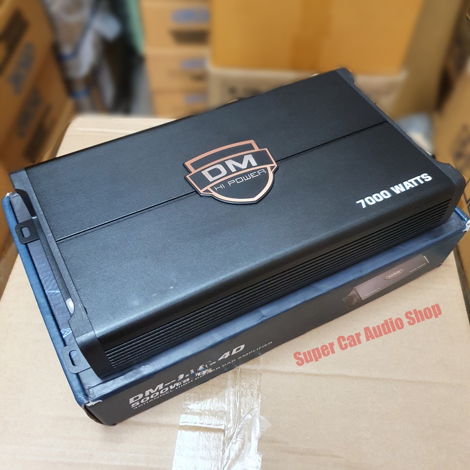 เพาเวอร์แอมป์ CLASS D 4 ch DM POWER แอมป์ คลาสดี 4ch 7000W DM-700 ...