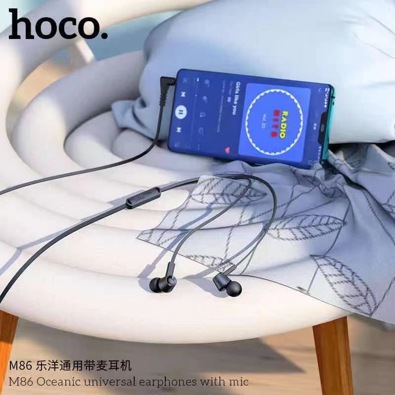 HOCO M86 หูฟังมีสาย หูฟัง Oceanic universal earphones with mic มี 4 สี ...