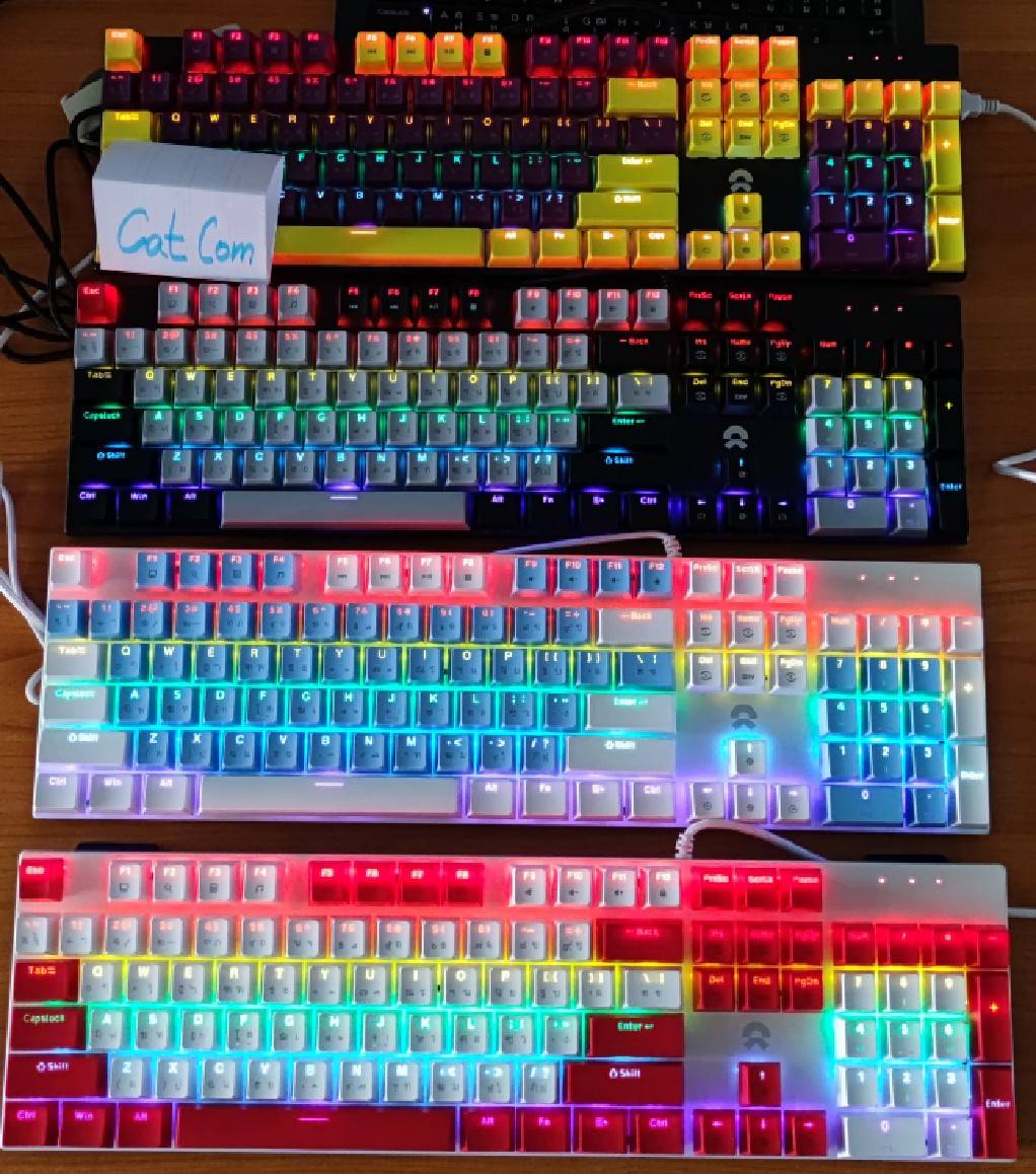 Keyboard Gaming Mechanical OKER K458 MIXED BACKLIT BLUESWITCH รับประกัน ...