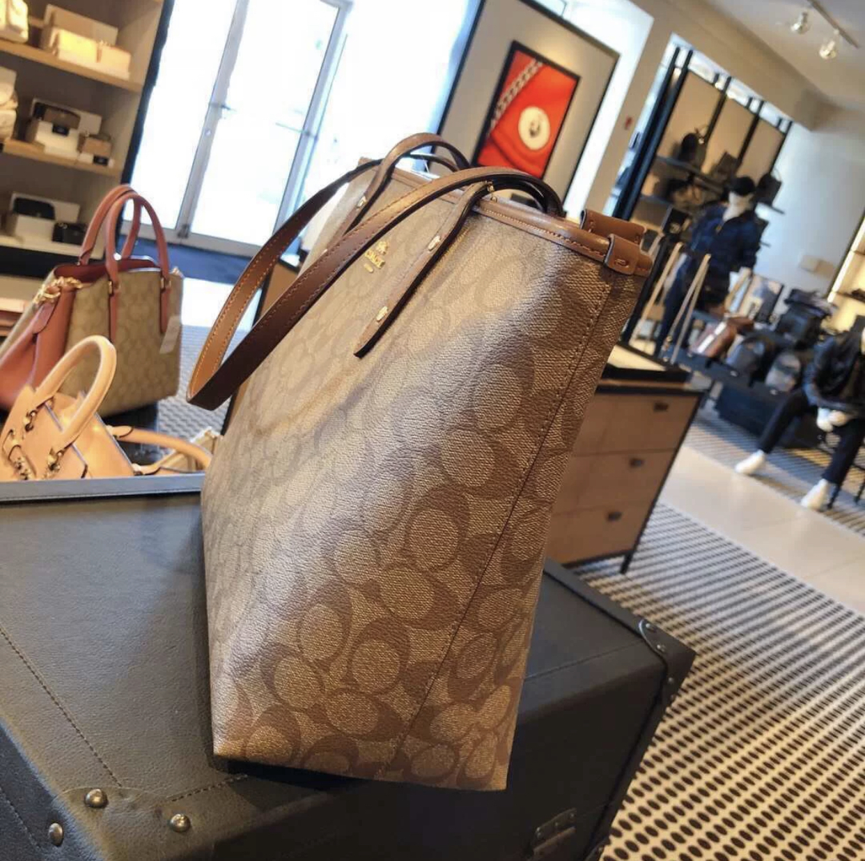 Coach กระเป๋าถือผู้หญิง F58292 กระเป๋าสะพาย กระเป๋าสตางค์ ของแท้ รับ ...