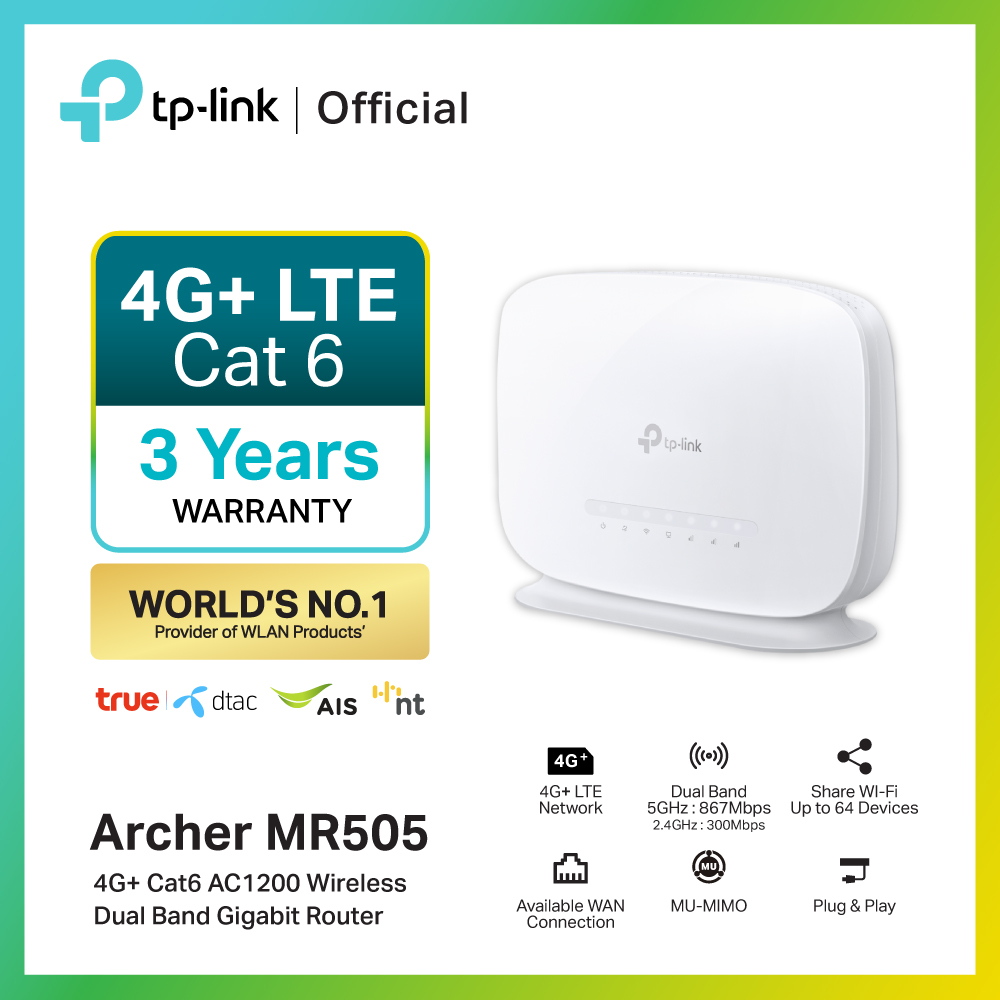 TP-Link Archer MR505 4G Cat6 AC1200 Wireless Dual Band Gigabit Router ...