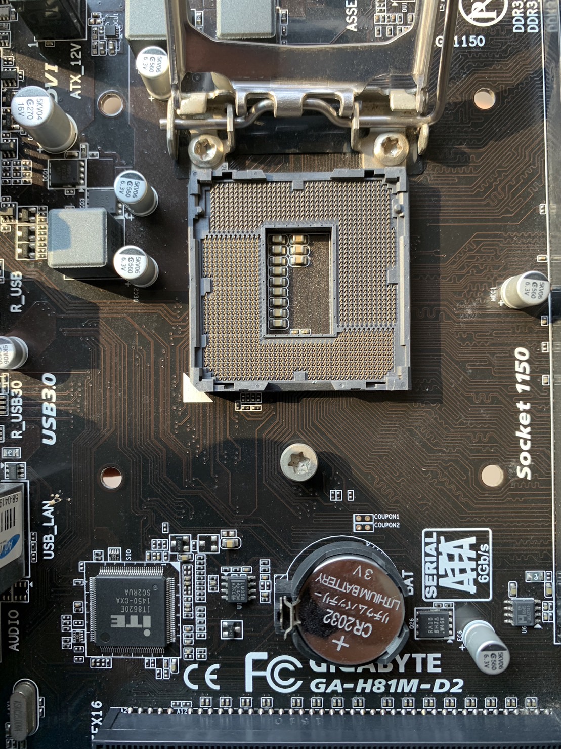 เมนบอร์ด GIGABYTE GA-H81M-D2 Socket 1150 DDR3 No.ฝาหลัง สวยๆพร้อมใช้งาน (ร้านค้าส่งเร็ว100) - ไอ ...