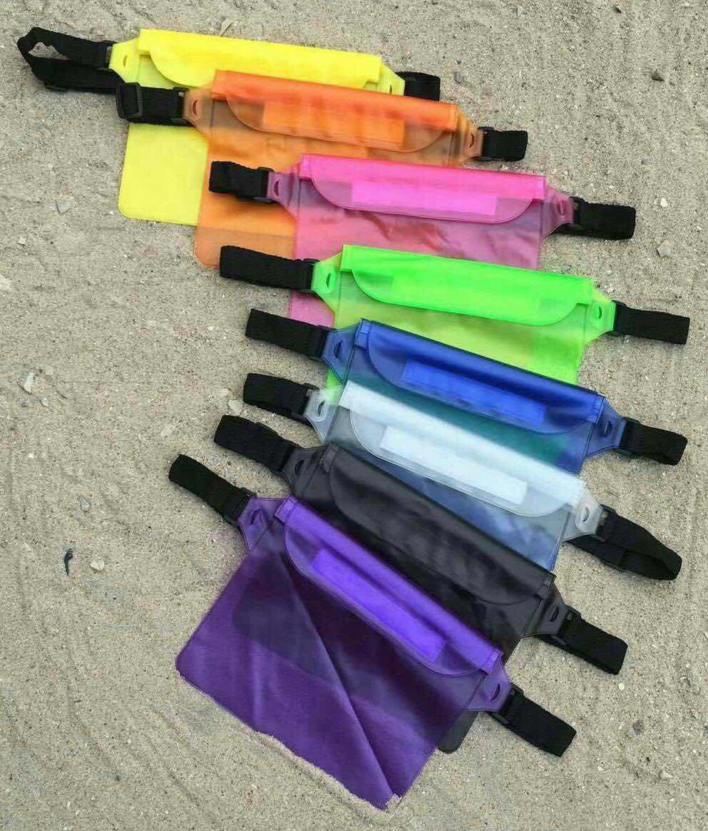 ซองกันน้ำ กระเป๋ากันน้ำ ซองกันน้ำสงกรานต์ ซองกันน้ำใช้ทั้งคาดอก+คาดเอว Blue - Com_Seven ...