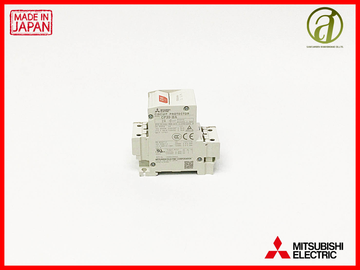 MITSUBISHI Circuit Protector 2P 1-M 2AA รุ่น CP30-BA - S.KIATJAROEN ...