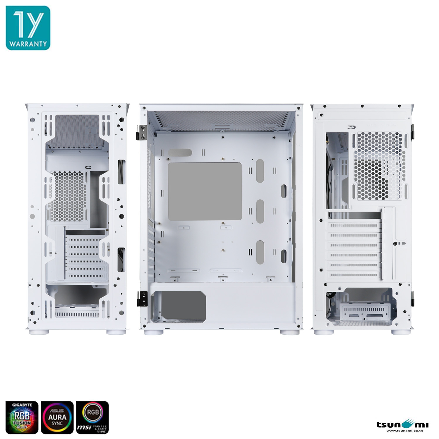 เคสคอมพิวเตอร์ Tsunami 211-G Cooling Combo WW Unlimited Deepspace ARGB ...