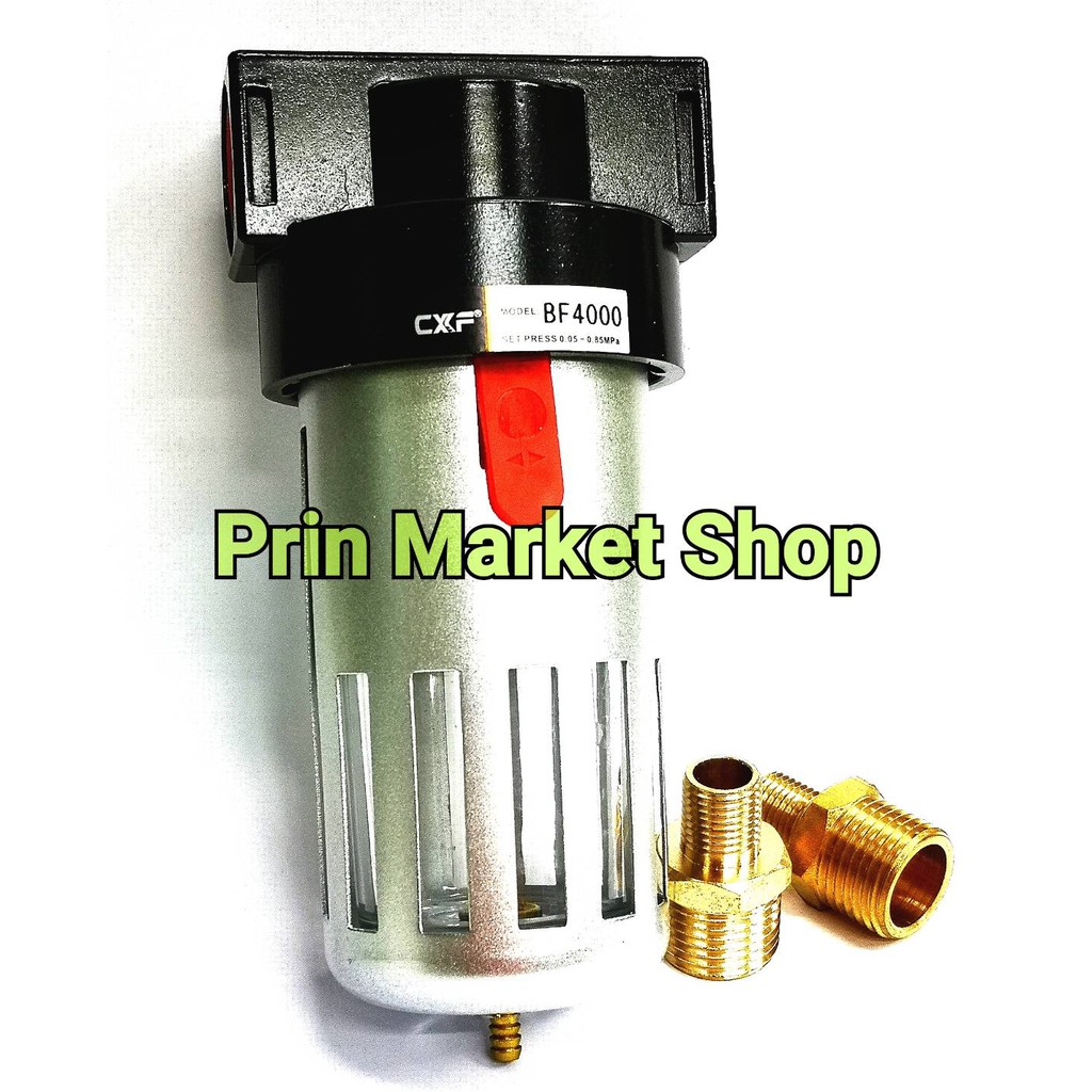 พร้อมส่ง โปรโมชั่น BF 4000 ชุดกรองลม ดักน้ำ ออโตเมติก 1/2bspf (พร้อมข้อต่อ สำหรับเกลียว 1/4bspf ...