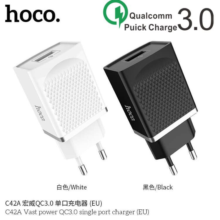 หัวชาร์จพร้อมสาย Hoco Wall charger “C59 Mega joy” dual USB port US with ...
