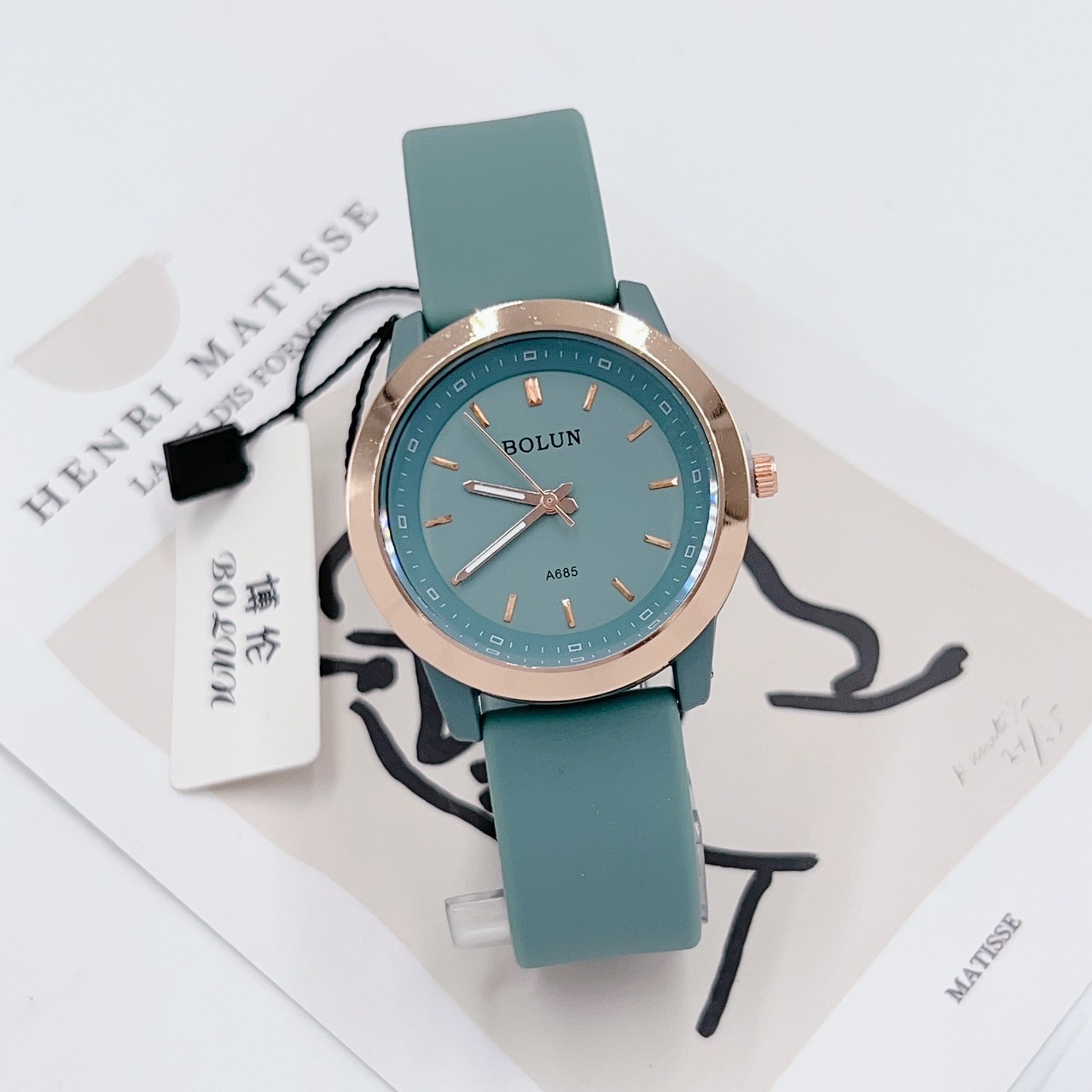 watchtime นาฬิกาข้อมือ ผู้หญิง โบลันแบรนด์แท้ แฟชั่นสีพาสเทลน่ารักๆ ...