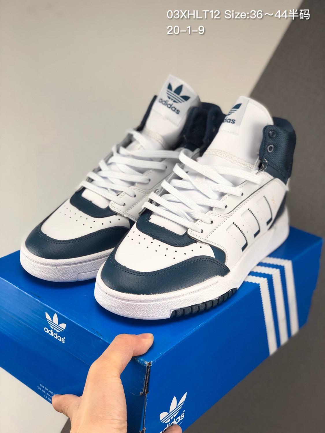 Adidas DROP STEP sneakers white and blue board shoes Couple shoes ...