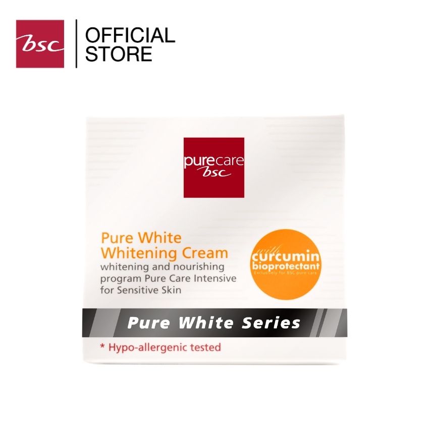 PURE CARE PURE WHITE WHITENING CREAM เนื้อบางเบาเหมาะสำหรับผิวทุกประเภท ...