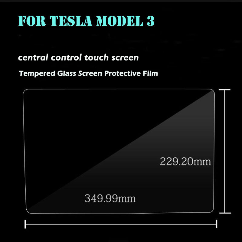 Clear Tempered Glass Screen Protector for Tesla Model 3 Navigation ...