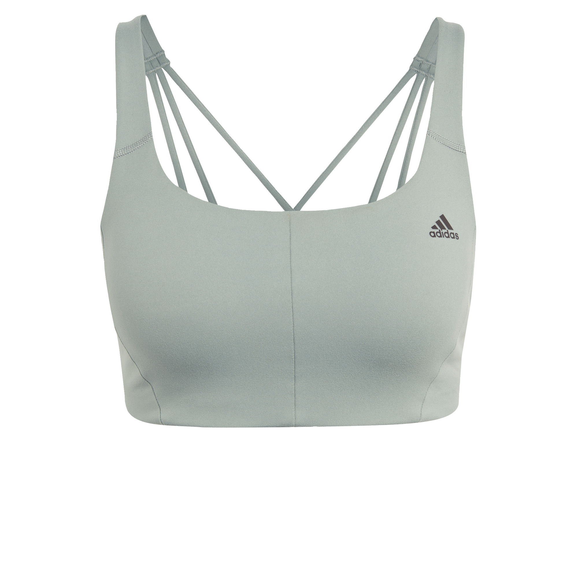 adidas เทรนนิง สปอร์ตบราซัพพอร์ตระดับปานกลาง Powerimpact ผู้หญิง สีชมพู ...