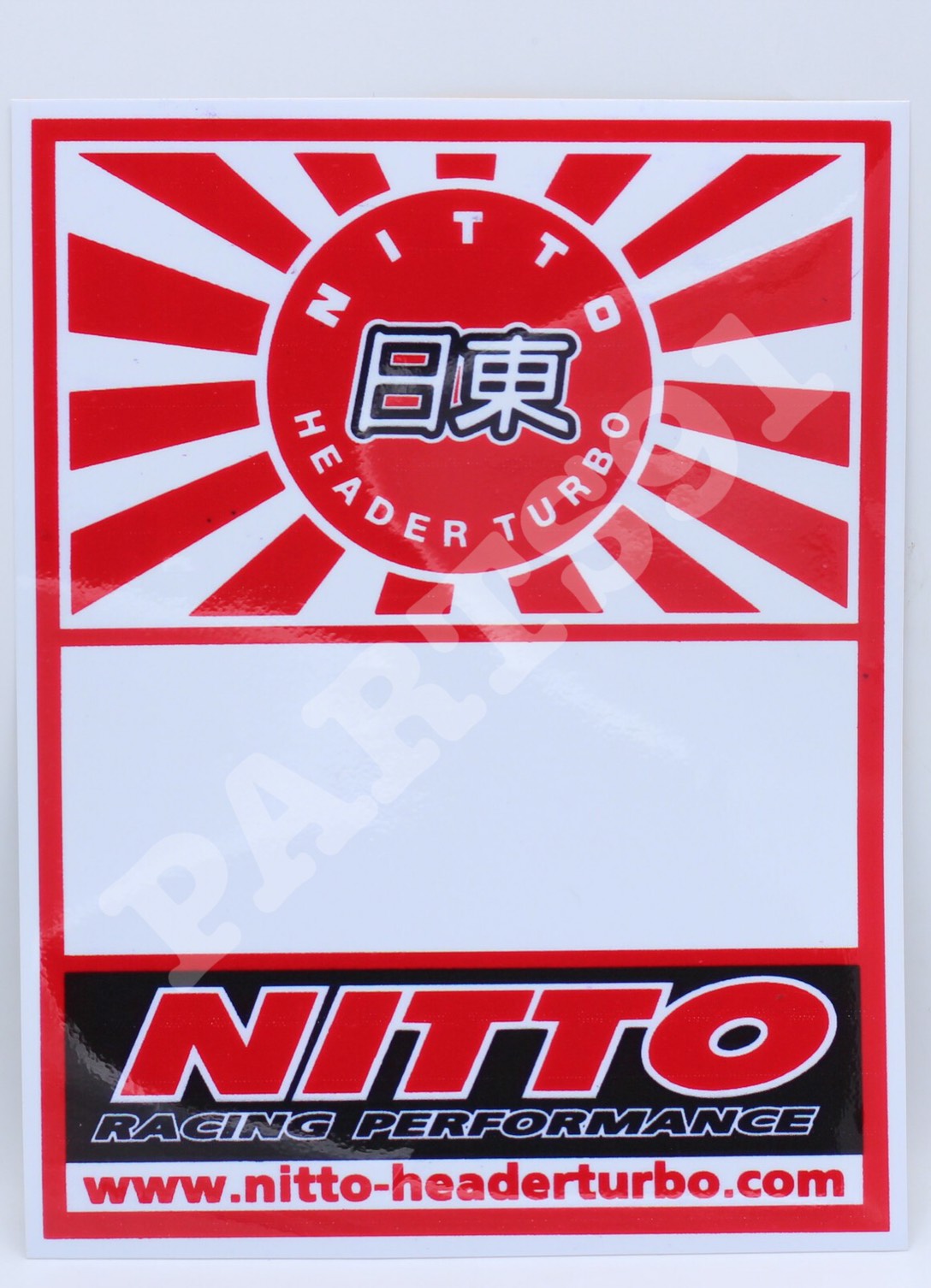 สติ้กเกอร์ติดกระจกรถยนต์ NITTO RACING PERFORMANCE ขนาดใหญ่ 1แผ่น ...