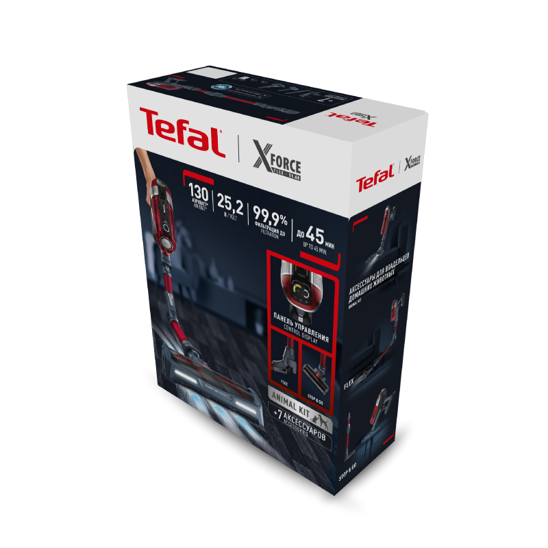 Tefal [ฟรี! เครื่องฟอกอากาศ 18-24 ก.ย.64] เครื่องดูดฝุ่นไร้สายงอได้ ...