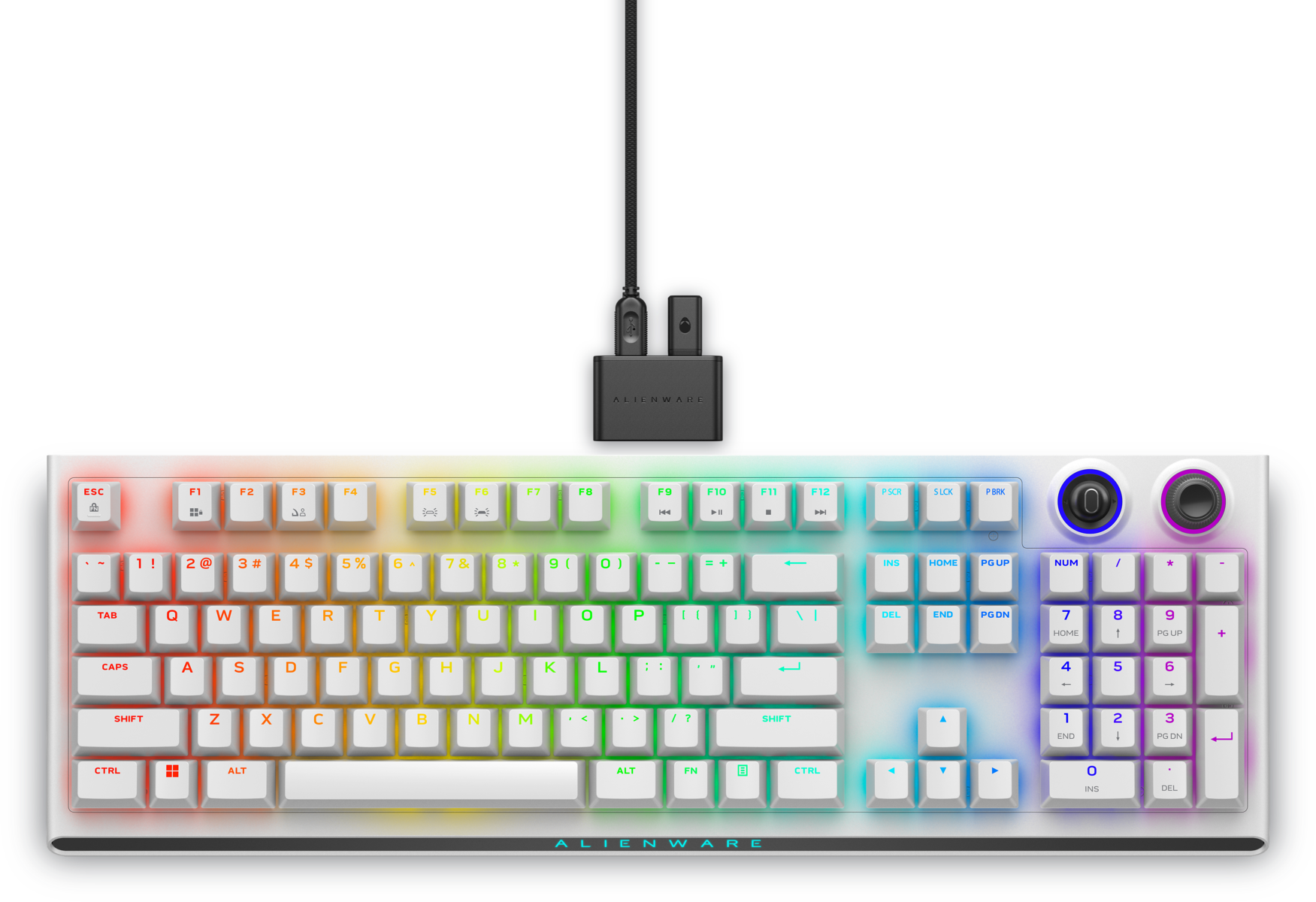 Alienware Tri-Mode Wireless Gaming Keyboard with Cherry MX Red switches ...