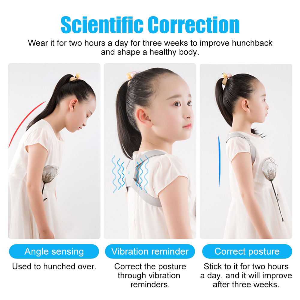 Electric Smart Posture Corrector Posture Brace Back Lumbar Shoulder ...