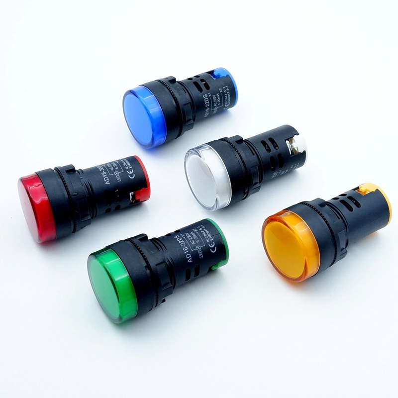 ไพล็อตแล้ม Pilot lamp LED 22mm pilot lamp 12V 24v 220v ตู้คอนโทรล ไฟ ...