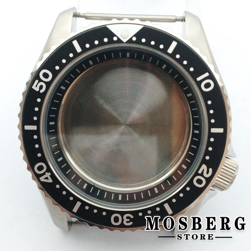 42mm SKX Watch Case Solid 316L Stainless Steel Sapphire Glass Modified ...