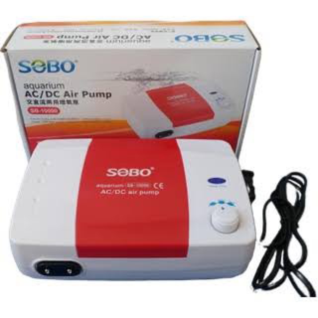 [[ของแท้]] ปั้มออกซิเจนป้องกันไฟฟ้าดับ ปั๊มลมสำรองไฟอัตโนมัติ SOBO SB ...