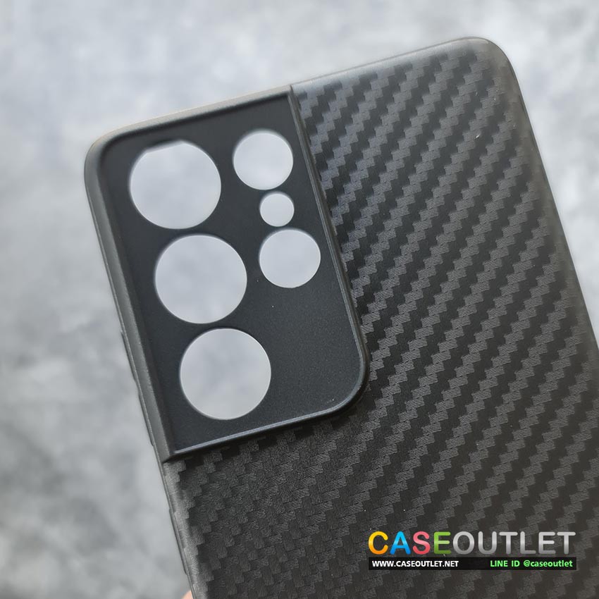 เคส Samsung Galaxy S21 Ultra | S21 plus TPU ลายคาร์บอน เคฟล่า ดำด้าน กันกล้อง คลุมเลนส์ เคสบาง ...
