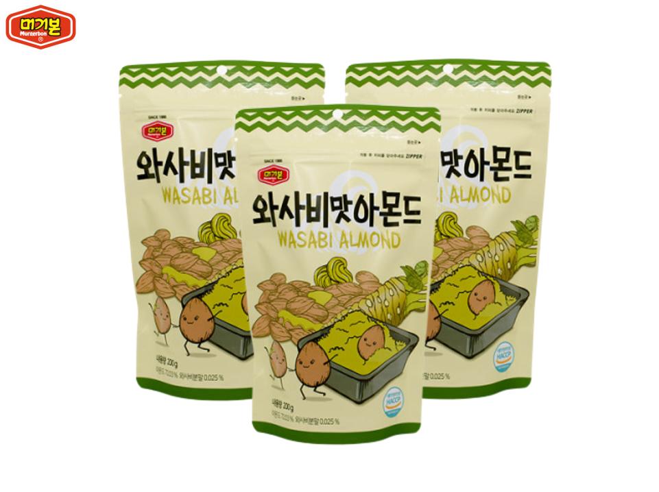 [Original] 와사비맛아몬드 Murgerbon Wasabi Almond (อัลมอนด์เกาหลี รสวาซาบิ ...
