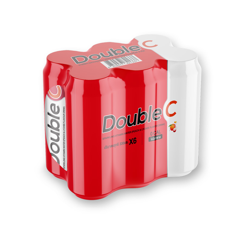 พร้อมส่ง ดับเบิ้ลซี สปาร์คกลิ้ง วิตามินวอเตอร์ น้ำโซดา กลิ่นพีชลิ้นจี่ ...