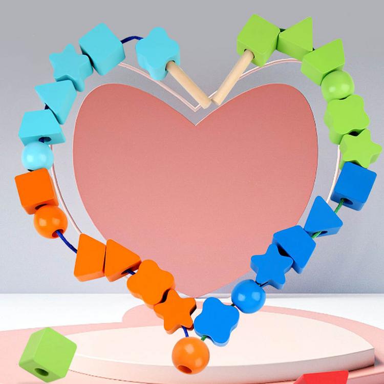 Lacing Beads Montessori Toddler Toys Fun Montessori Toys String Beads ...