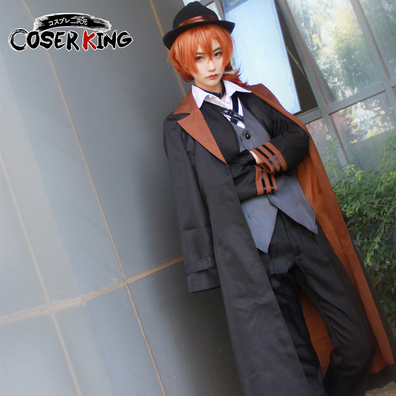 LXYH- COSER KING Anime Bungo Stray Dogs Nakahara Chuuya Black age ...