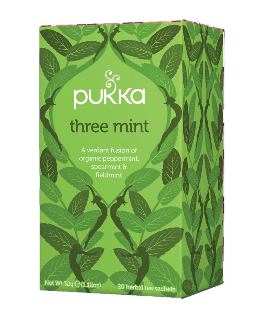 PUKKA Three Mint Tea พอกก้า ทรี ชามินท์ (Imported) 1.6g. x 20sachets ...