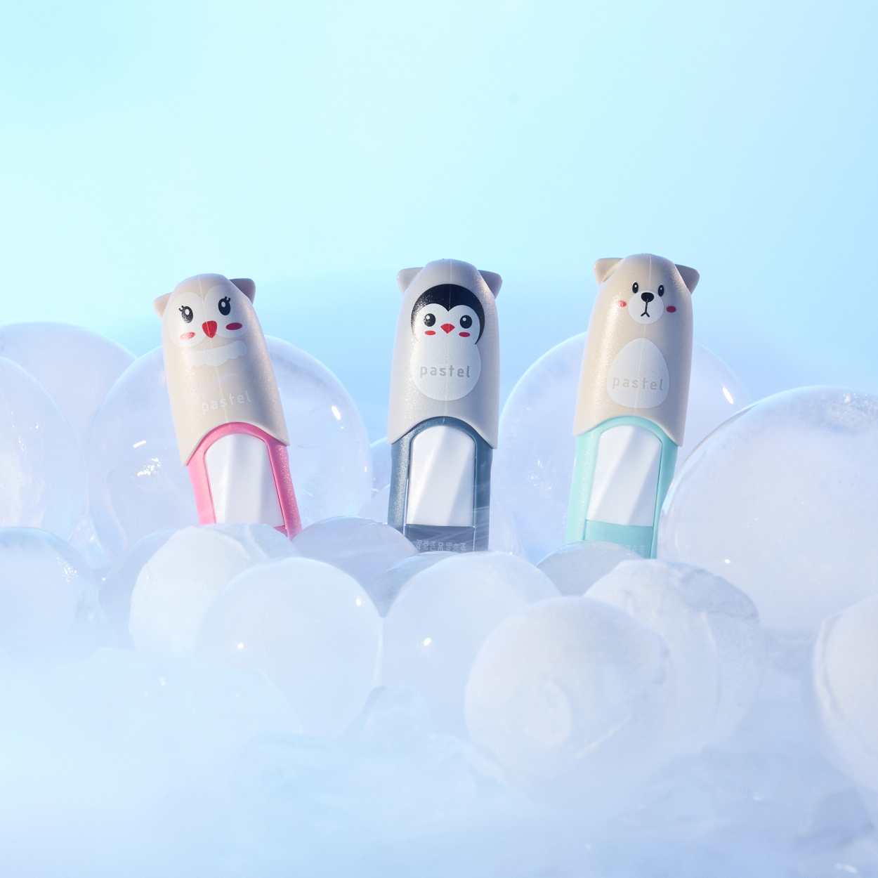 INHALER CAP-PET SERIES PENGUIN - PASTEL - ThaiPick