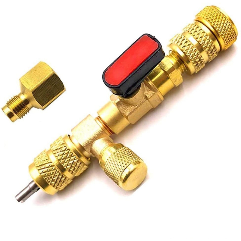 HVAC AC Valve Core Remover Dual Size 5/16 Inch 1/4 Inch Port Installer ...