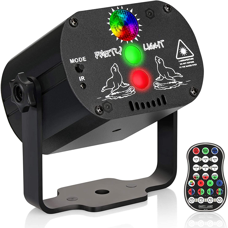 Party Lights, DJ Disco Stage Lights 60 Led Patterns Projector Effects ...