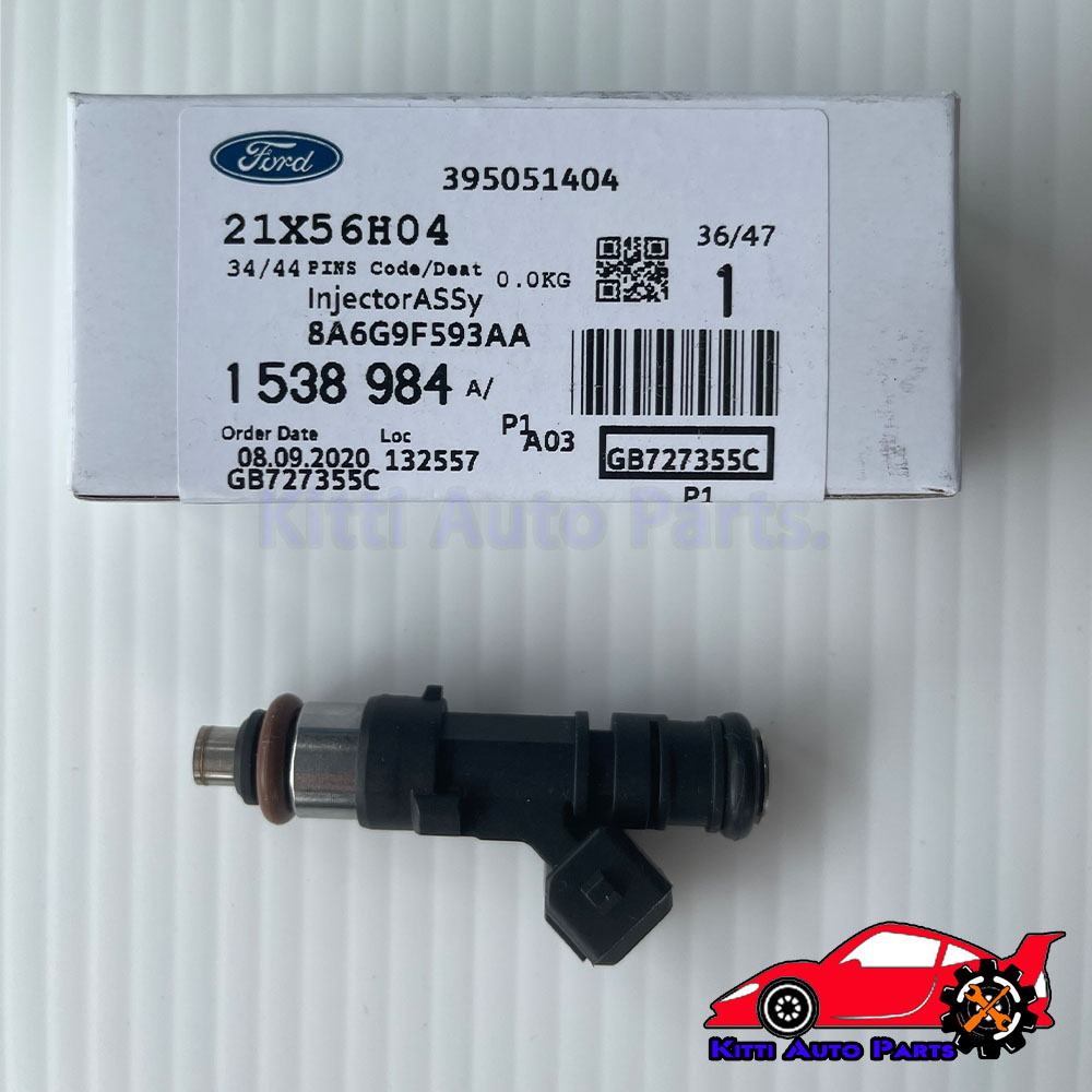 หัวฉีด แท้ (8A6G9F593AA) ยี่ห้อ FORD รุ่น Fiesta เครื่อง 1.4,1.5,1.6 ...