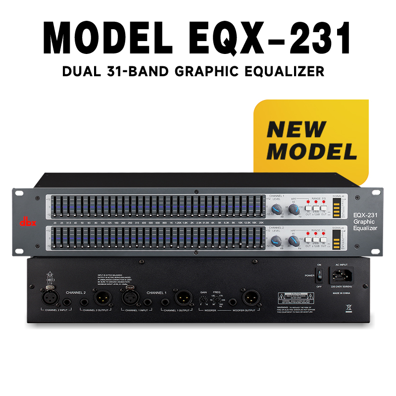 DBX EQX231MQX3031 equalizer สามารถกำจัดเสียงรบกวนที่มีความถี่ต่ำได้อย่างมีประสิทธิภาพและลดการ ...