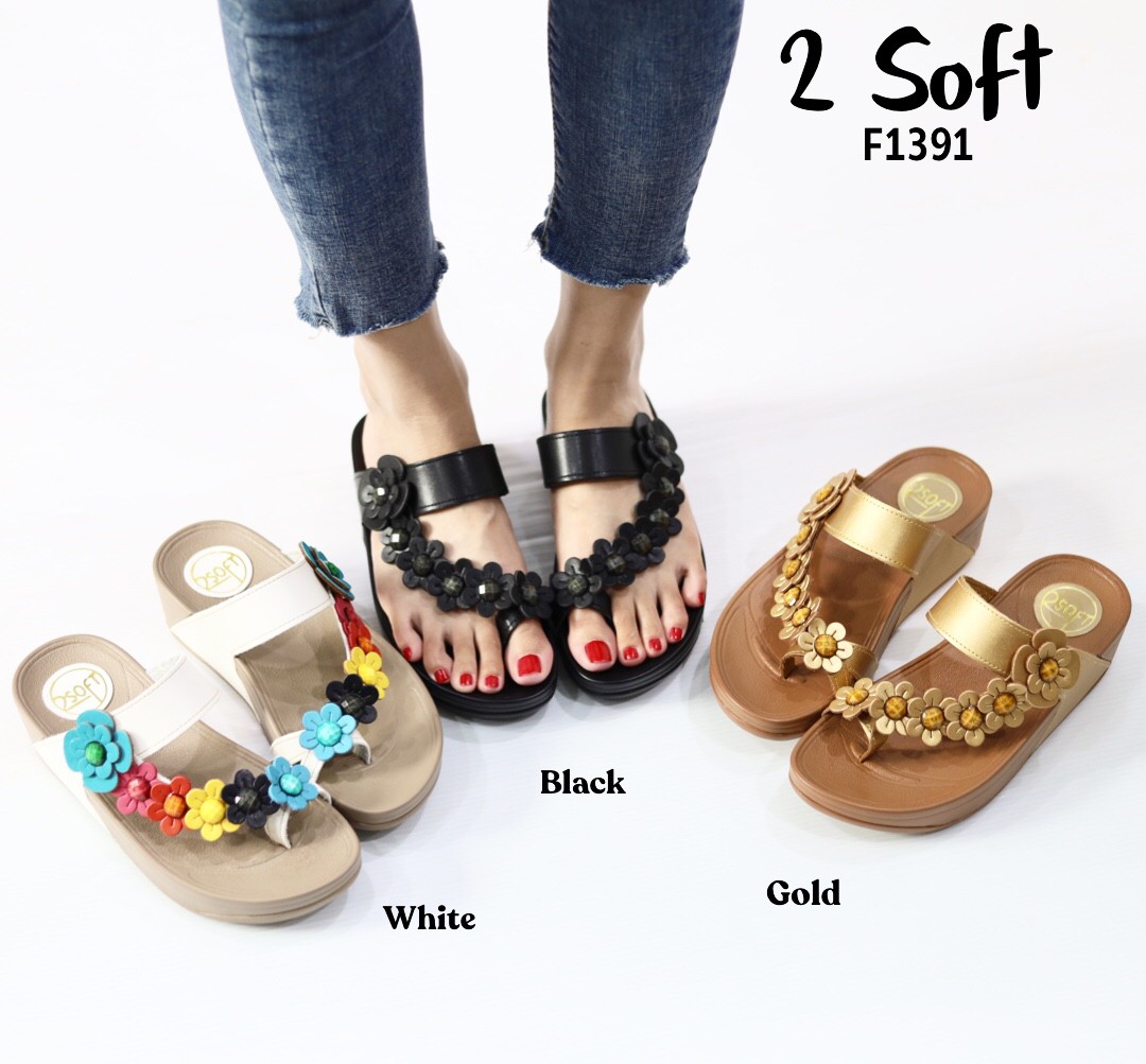 Soft Mindy รองเท้าแตะเพื่อสุขภาพ แฟชั่นผู้หญิง รุ่นใหม่ล่าสุด รุ่น 1391 ...