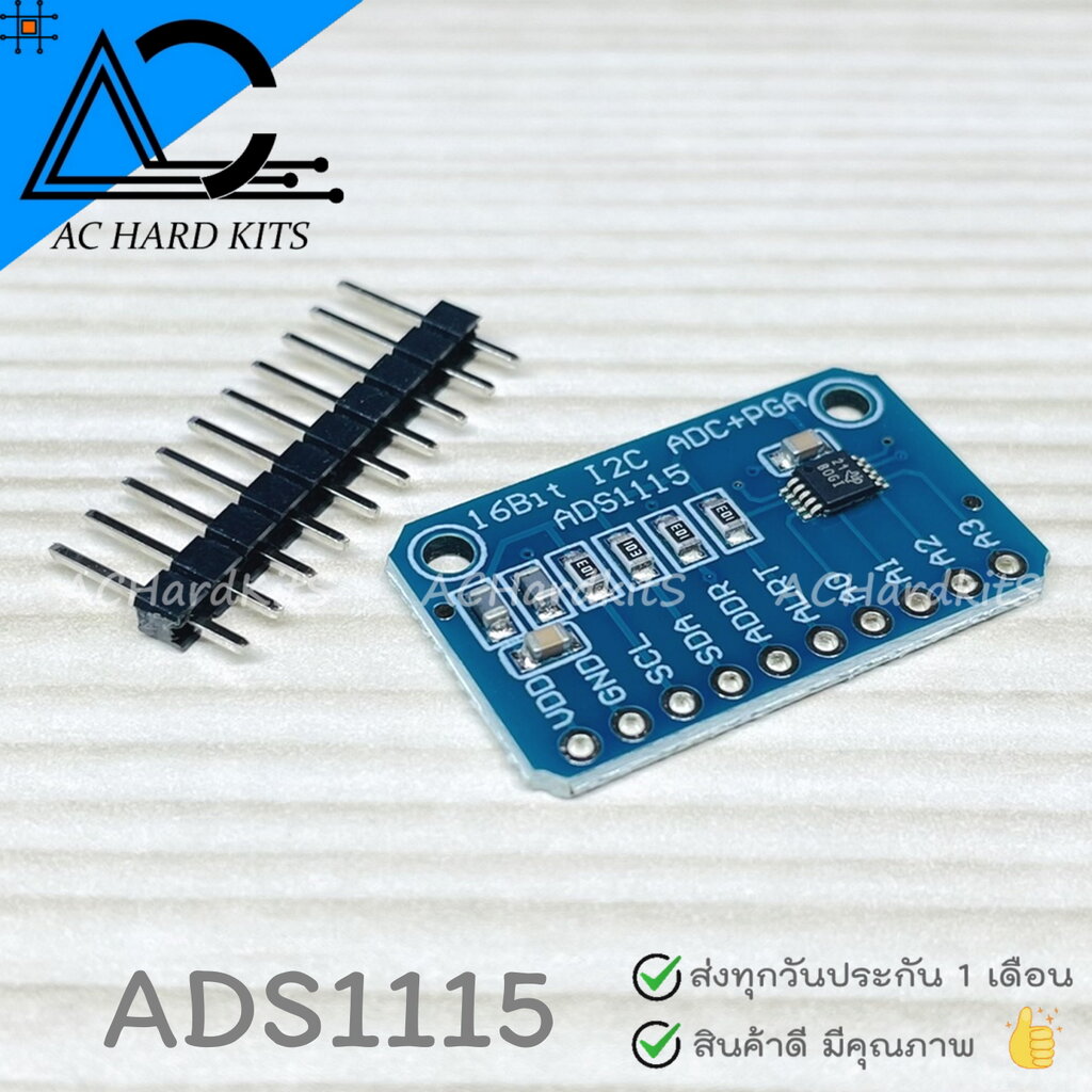 ADS1115 16 Bit I2C Module A/D 4 channel Analog-to-Digital ADS1015 ...