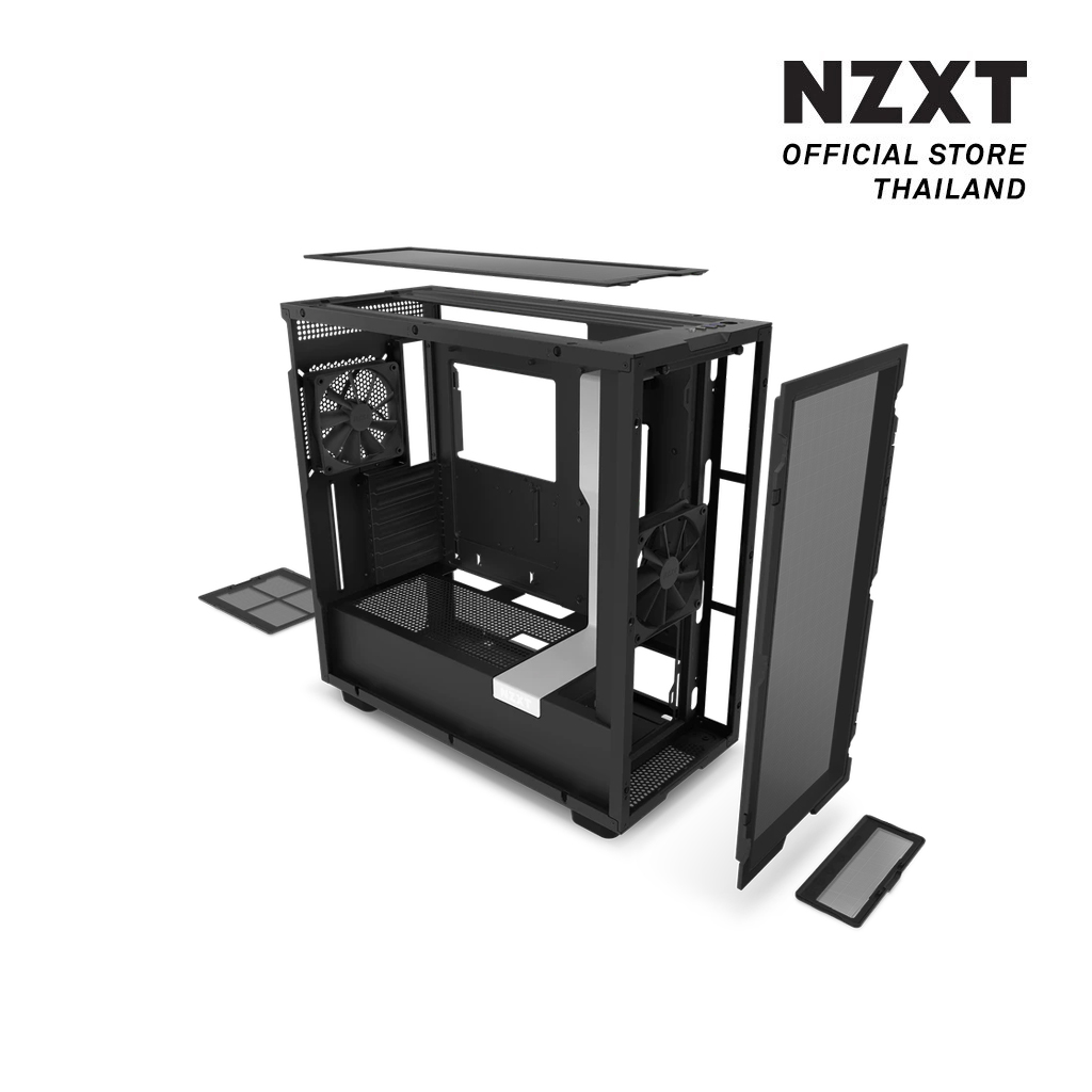 NZXT Case H7 Flow Mid Tower Airflow - White/Black - NZXT_OfficialStore ...