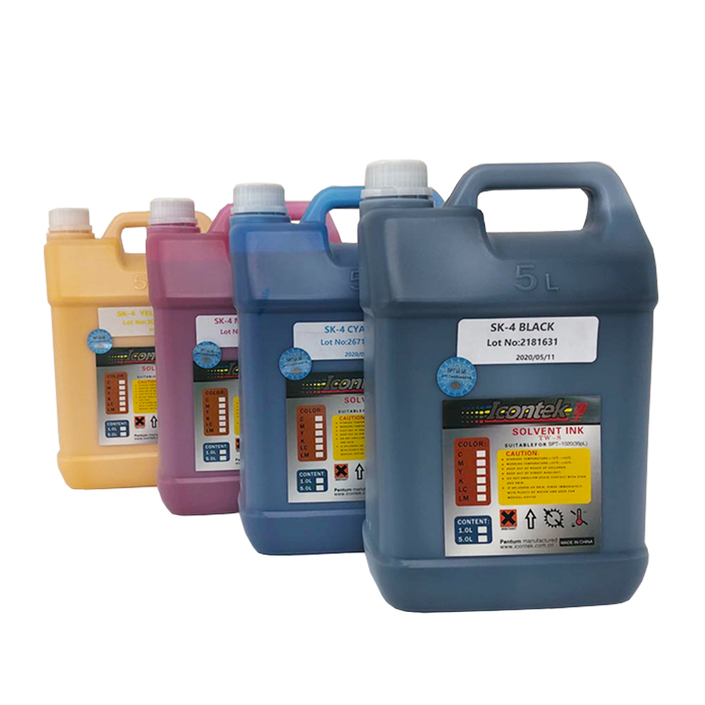 หมึกพิมพ์ solvent Icontek (TW-8) Japan สำหรับ หัวพิมพ์ Seiko (1020/35pL ...