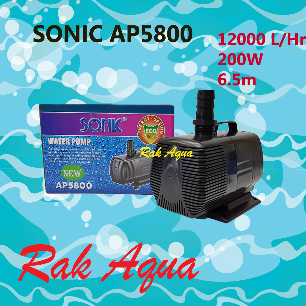 SONIC AP5800 WATER PUMP AP5800 12000 L/Hr 200w ปั้มน้ำ | Lazada.co.th