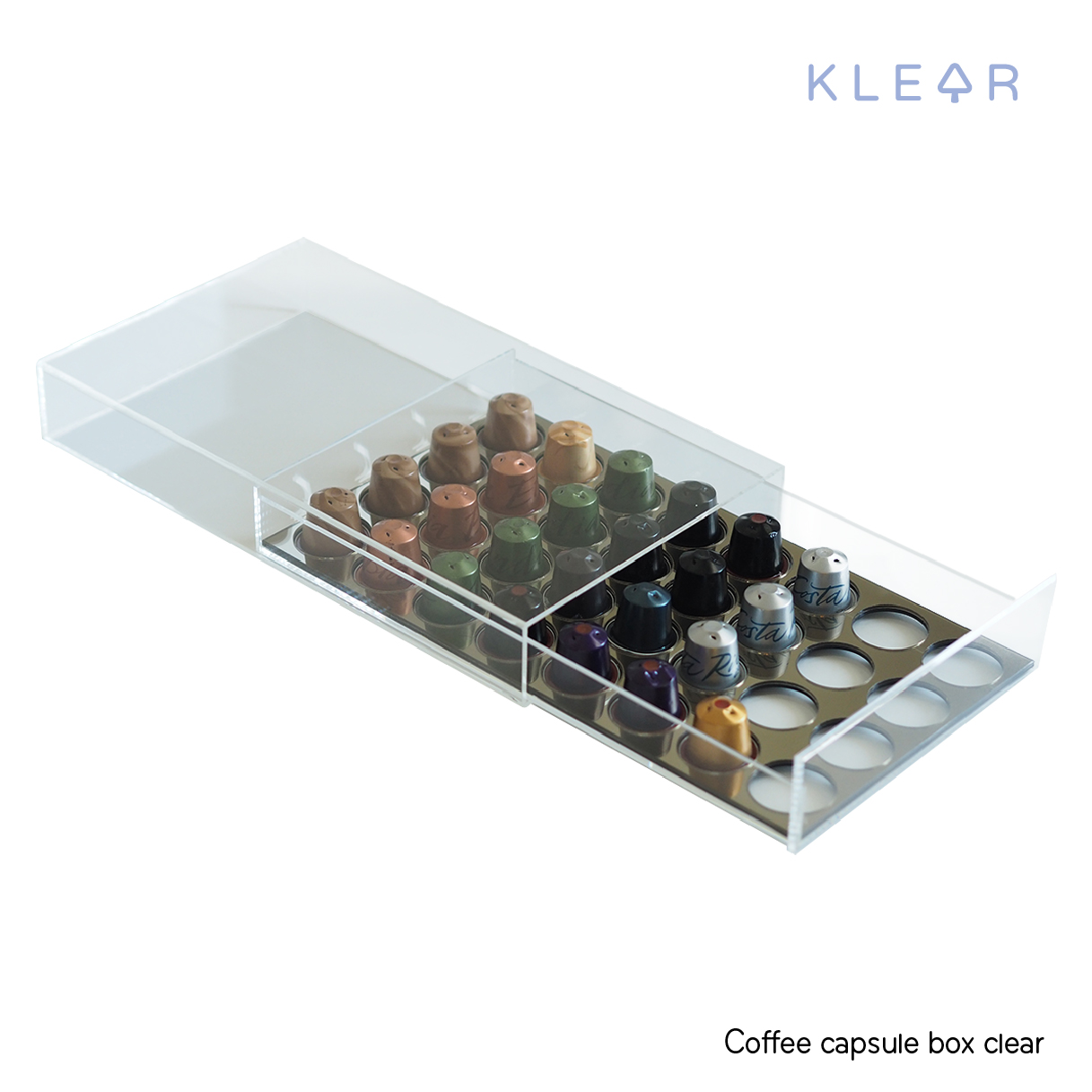 KlearObject Coffee capsule luxury box กล่องเก็บแคปซูลกาแฟ ที่เก็บแคปซูลกาแฟ ชั้นวางแคปซูลกาแฟ ...
