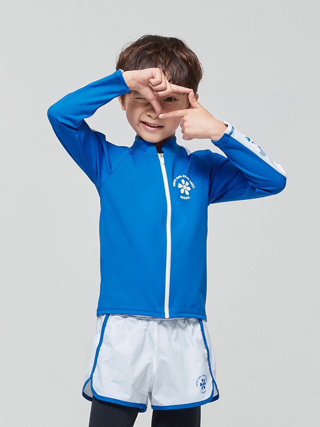BARREL KIDS ชุดว่ายน้ำ ZIPUP RASHGUARD New Collection - Barrel - ThaiPick